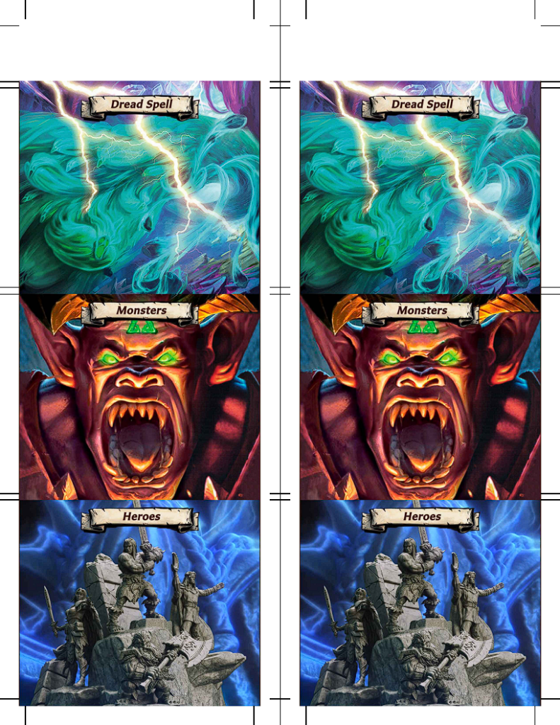 HeroQuest Card Dividers - Elvyler's Game Room